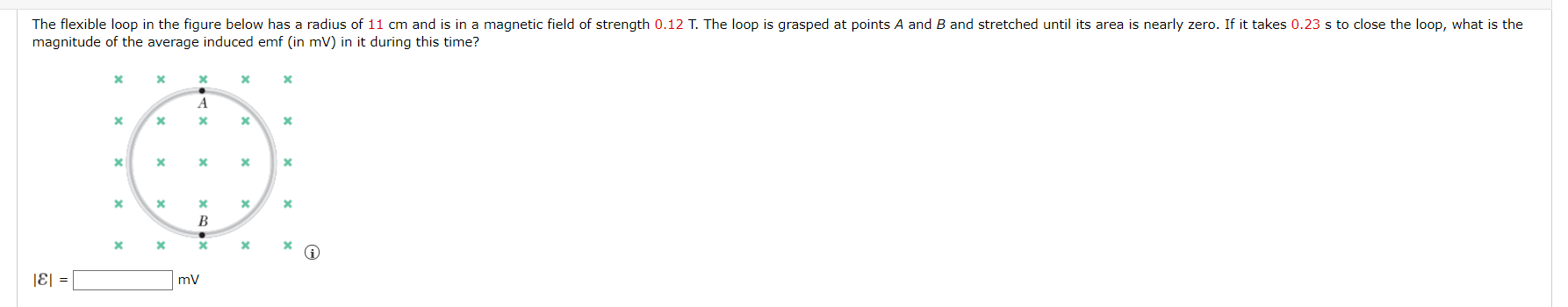 Solved The flexible loop in the figure below has a radius of | Chegg.com