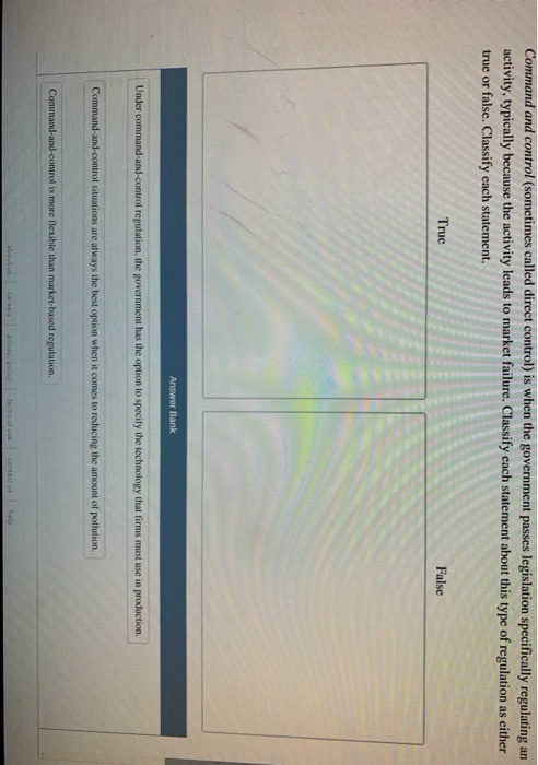 Solved Command and control (sometimes called direct control) | Chegg.com