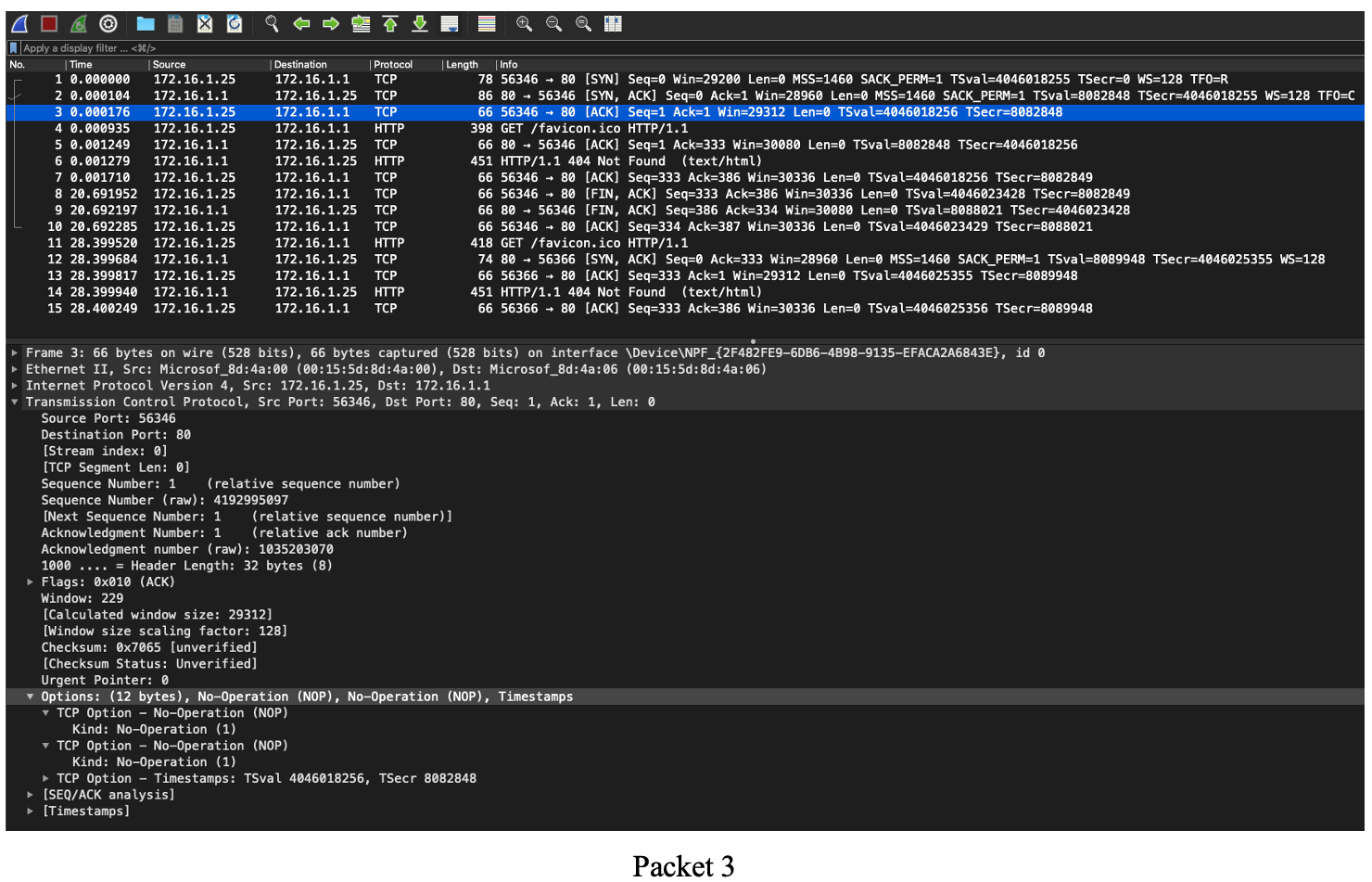 The following images shows a trace log in WireShark. | Chegg.com