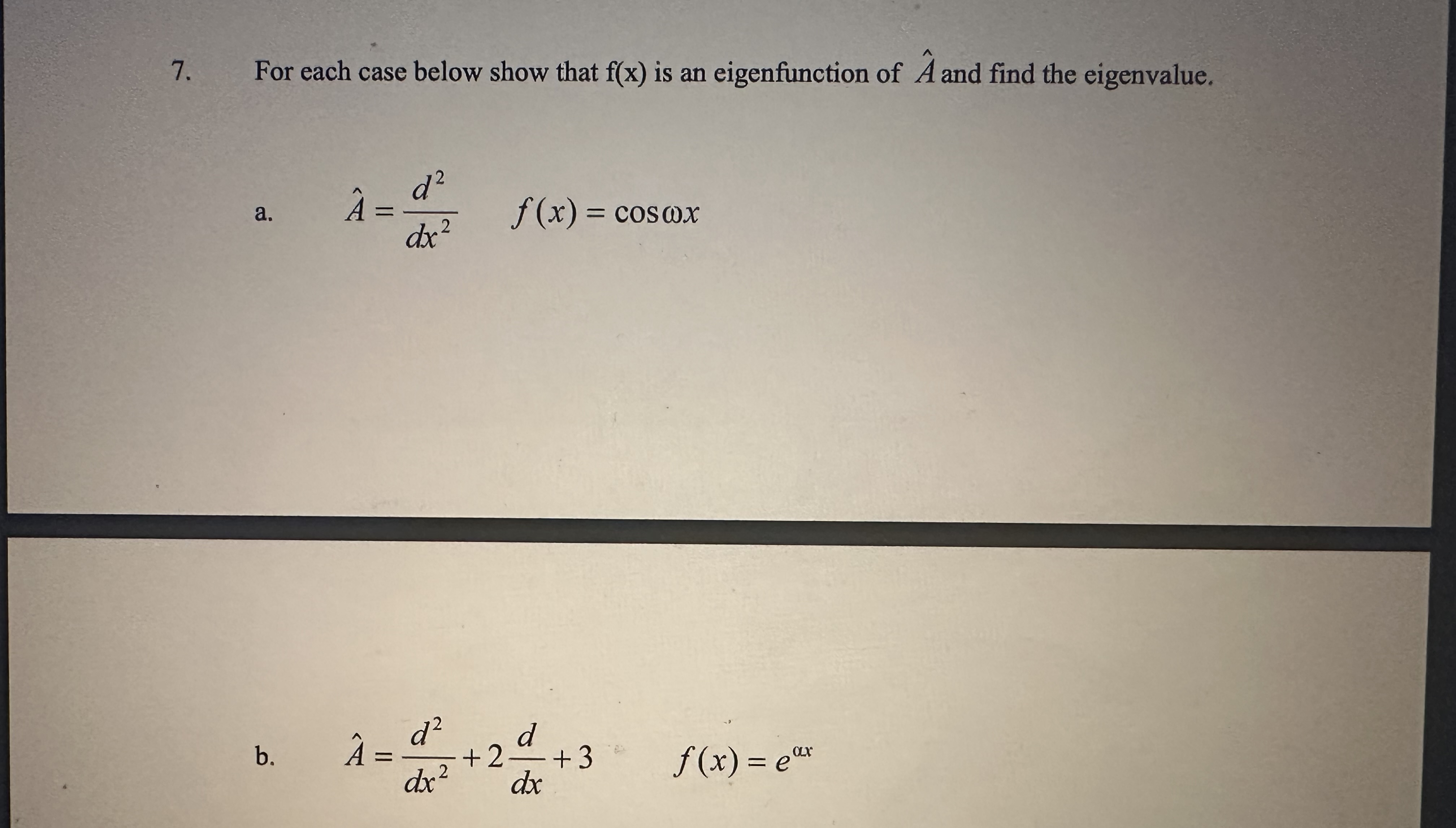 Solved For each case below show that f(x) ﻿is an | Chegg.com