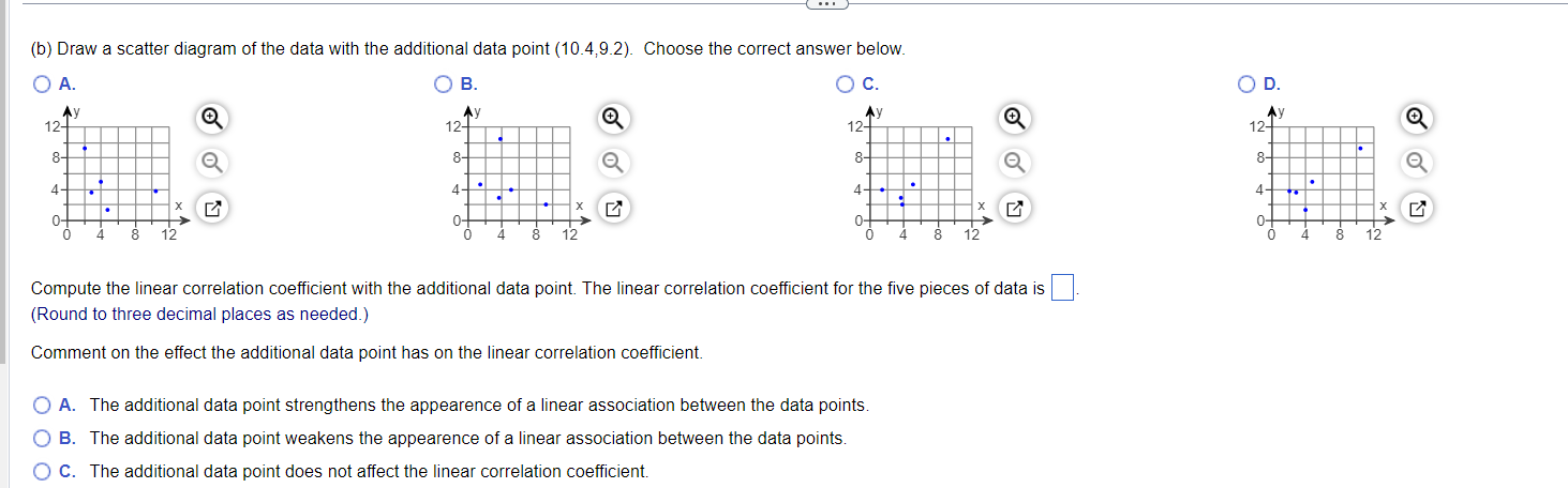 Solved Use the given data to complete parts (a) and (b) | Chegg.com