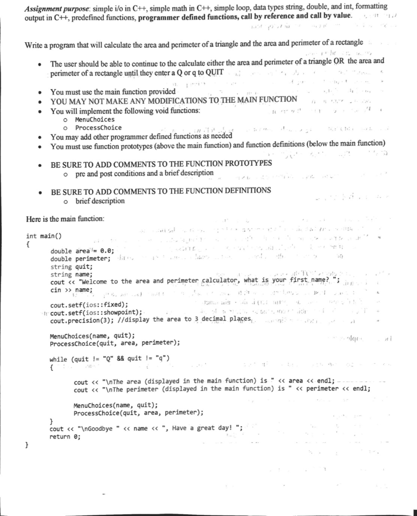 Solved Here is sample output Welcome to the area and | Chegg.com