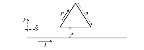 Solved A conducting equilateral triangle of length 𝑎, and | Chegg.com