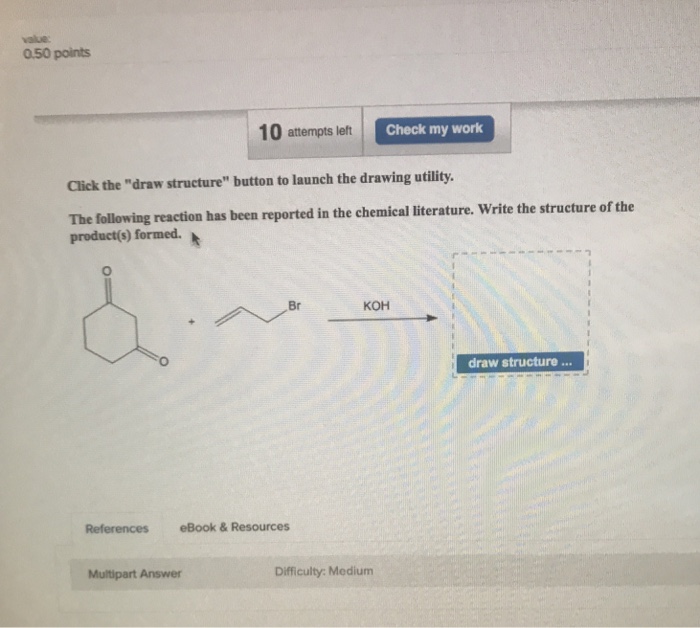 Solved value: 0.50 points 10 attempts left Check my work | Chegg.com
