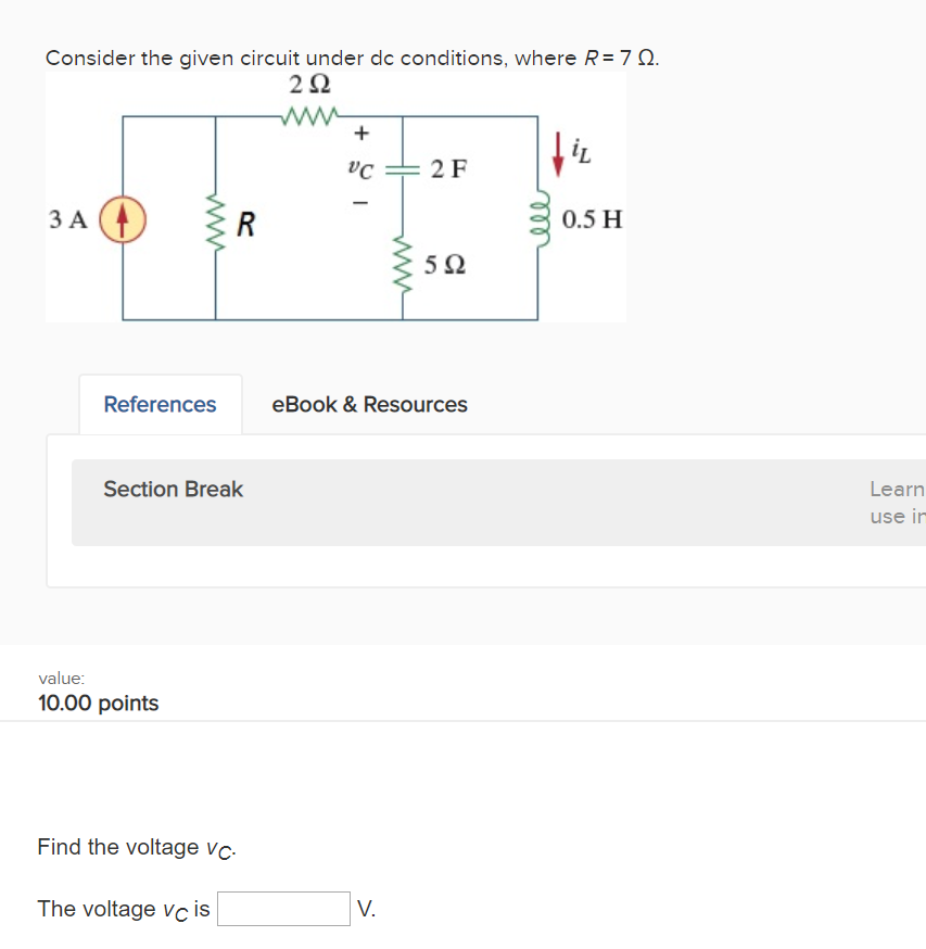 Solved Consider the given circuit under dc conditions, where | Chegg.com