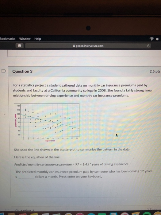 Solved Bookmarks Window Help Question 3 2.5 pts For a | Chegg.com