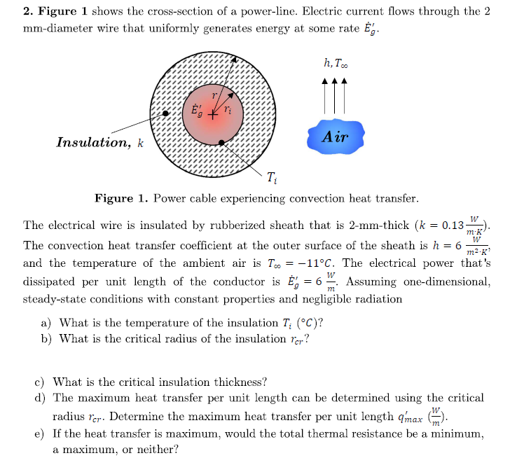 Solved 2. Figure 1 shows the cross-section of a power-line. | Chegg.com