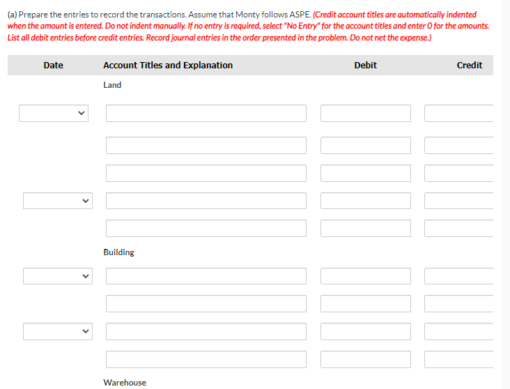 Solved The following is a schedule of property dispositions | Chegg.com