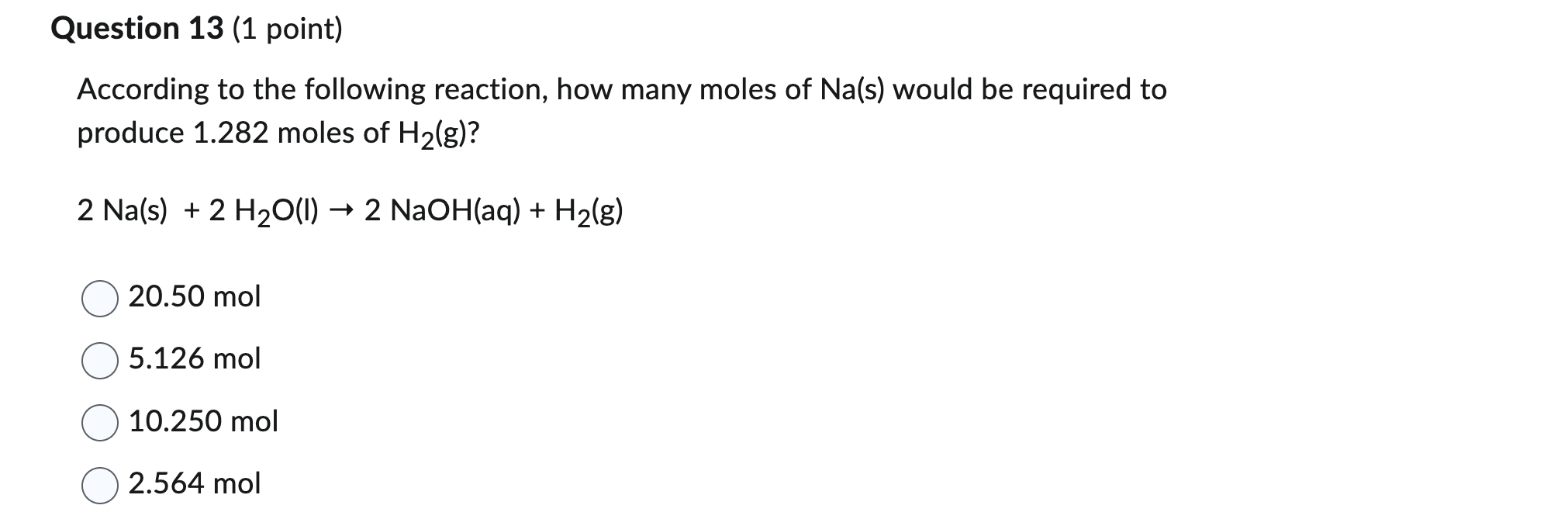 Solved According to the following reaction, how many moles | Chegg.com