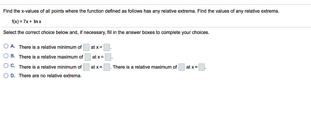 Solved Find the x-values of all points where the function | Chegg.com