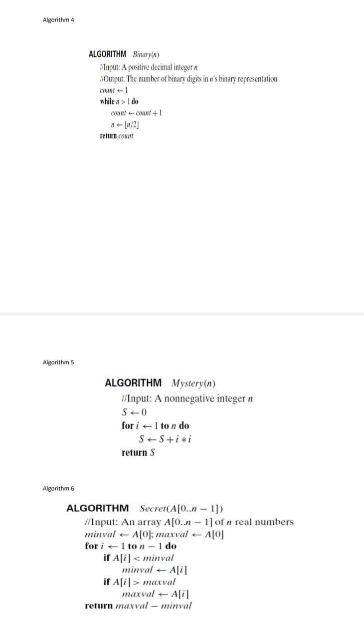 Solved Count the number of instructions (running time) of | Chegg.com