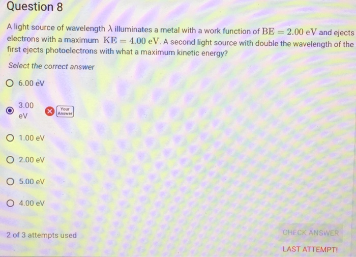Solved Question 8 A light source of wavelength λ illuminates | Chegg.com