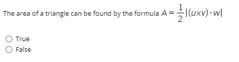 Solved The area of a triangle can be found by the formula A | Chegg.com