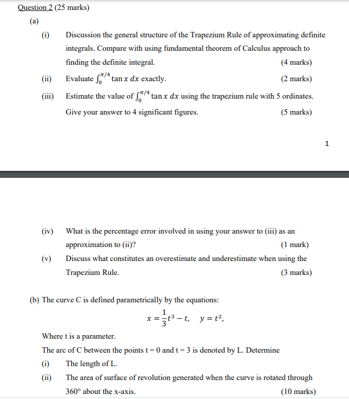 Solved Question 2 (25 marks) (a) (1) Discussion the general | Chegg.com
