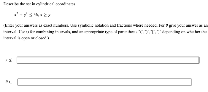 describe-the-set-in-cylindrical-coordinates