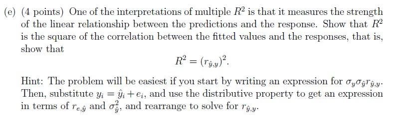 Solved 2. (14 points) In a simple linear regression, the r2 | Chegg.com