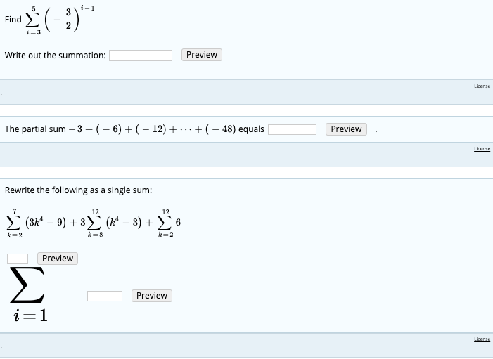 Solved Write out the summation: | Chegg.com