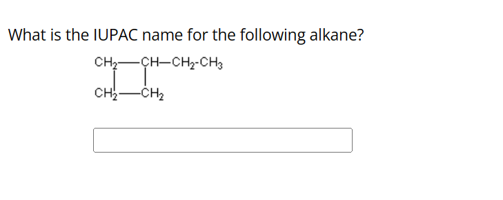 Solved What is the IUPAC name for the following alkane? | Chegg.com