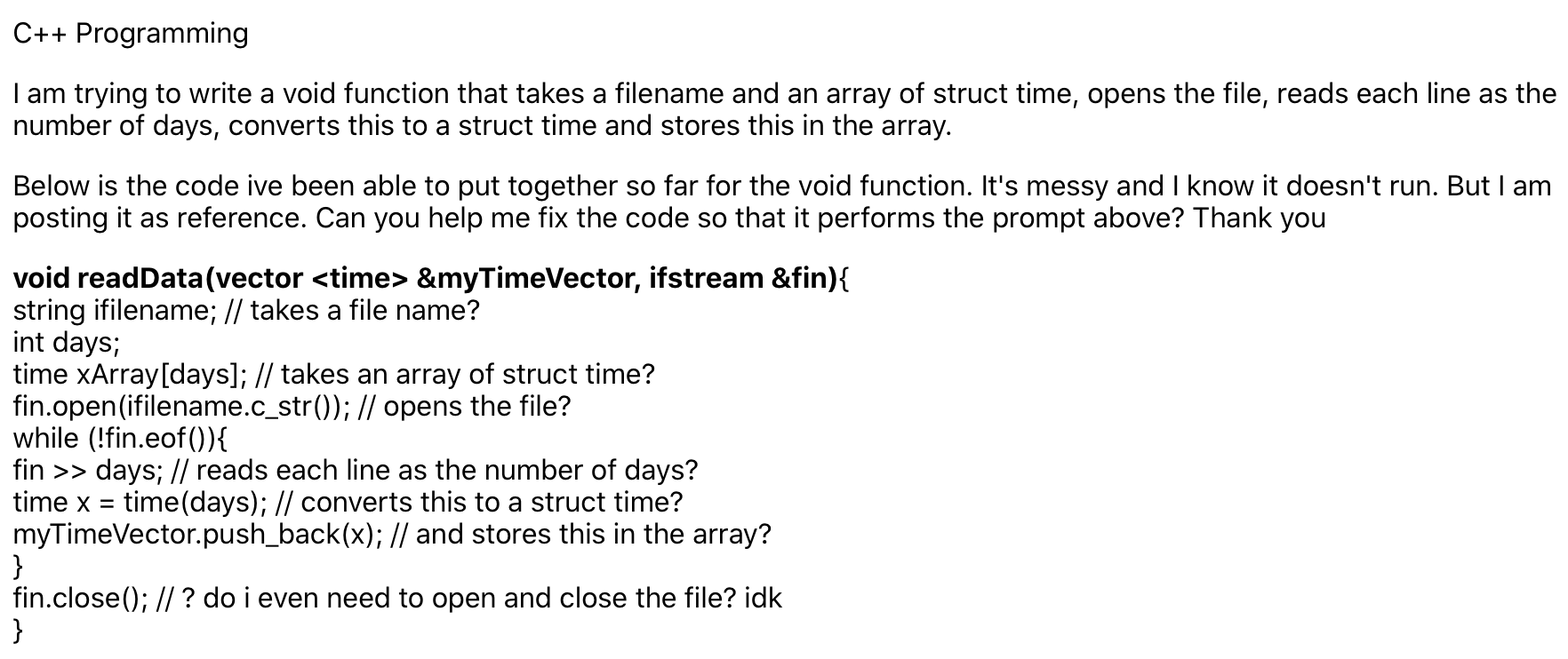 Solved C Programming Tam Trying To Write A Void Function