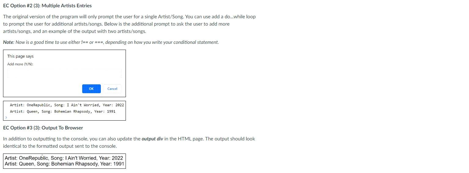 Solved Part 3: JavaScript - Program Outline, and Startup | Chegg.com