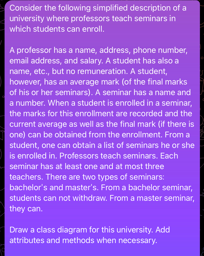 Solved Consider the following simplified description of | Chegg.com