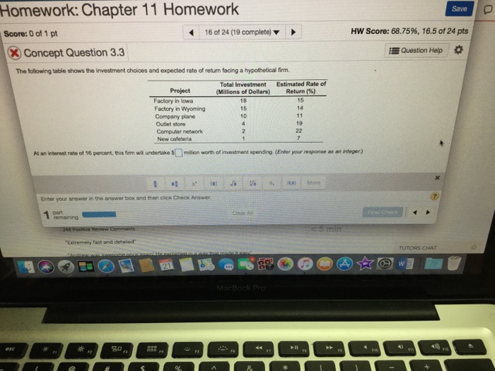Solved Homework Chapter 11 Homework Save O Score 0 Of 1 Pt