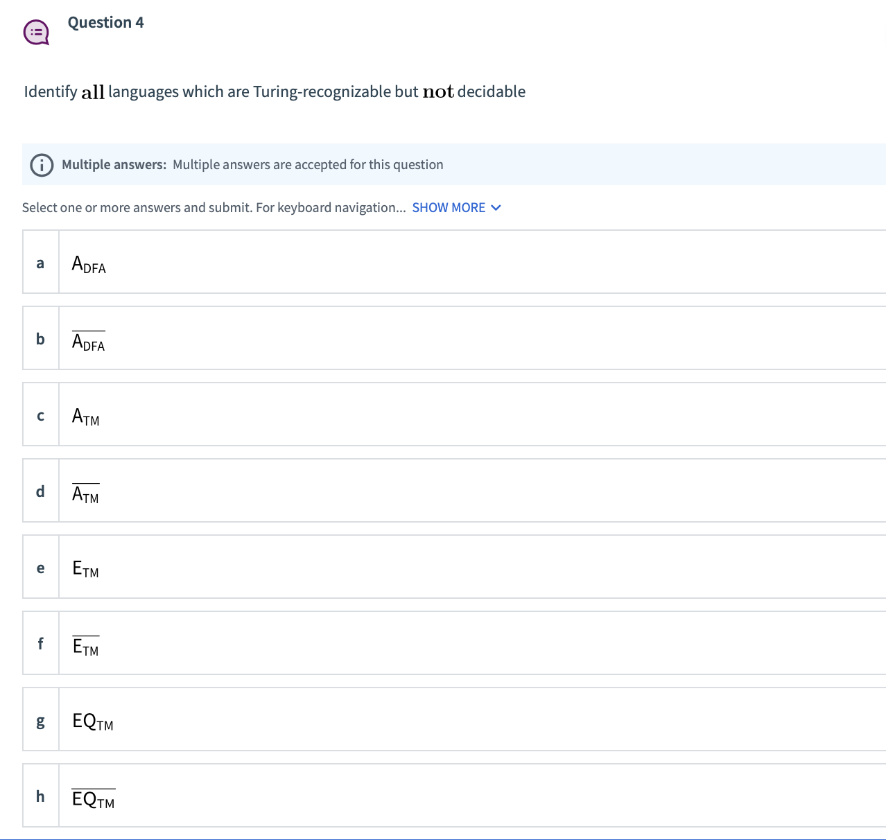 Solved Question 1 For any computable function f and machine | Chegg.com