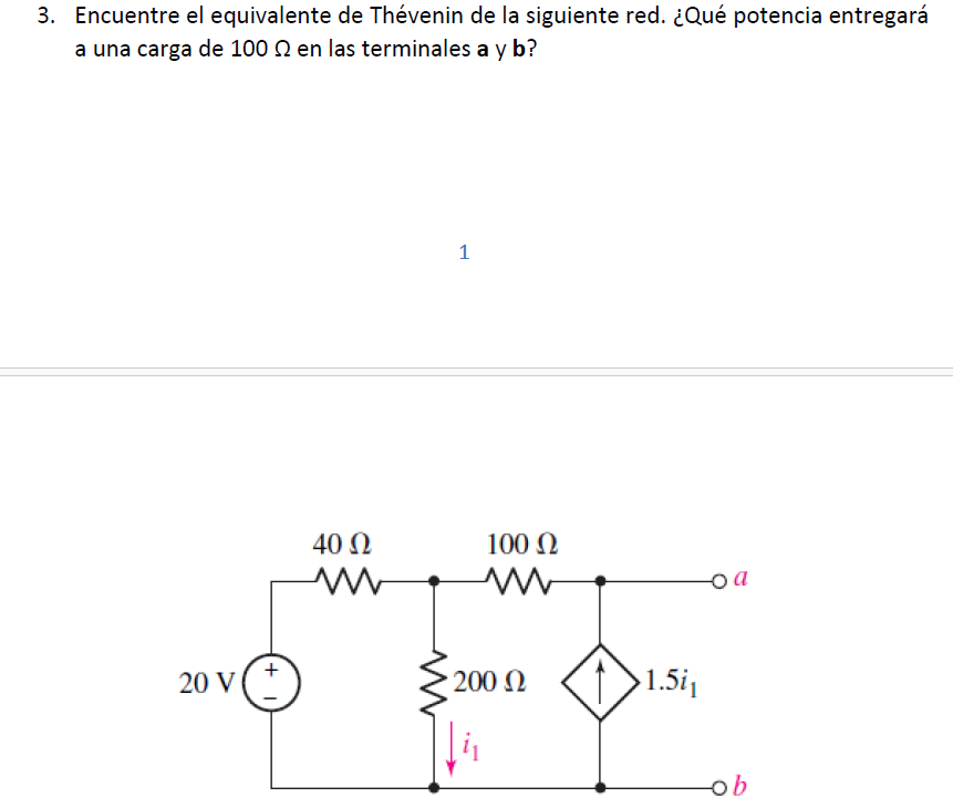 Solved Encuentre el ﻿equivalente de Thévenin de la | Chegg.com