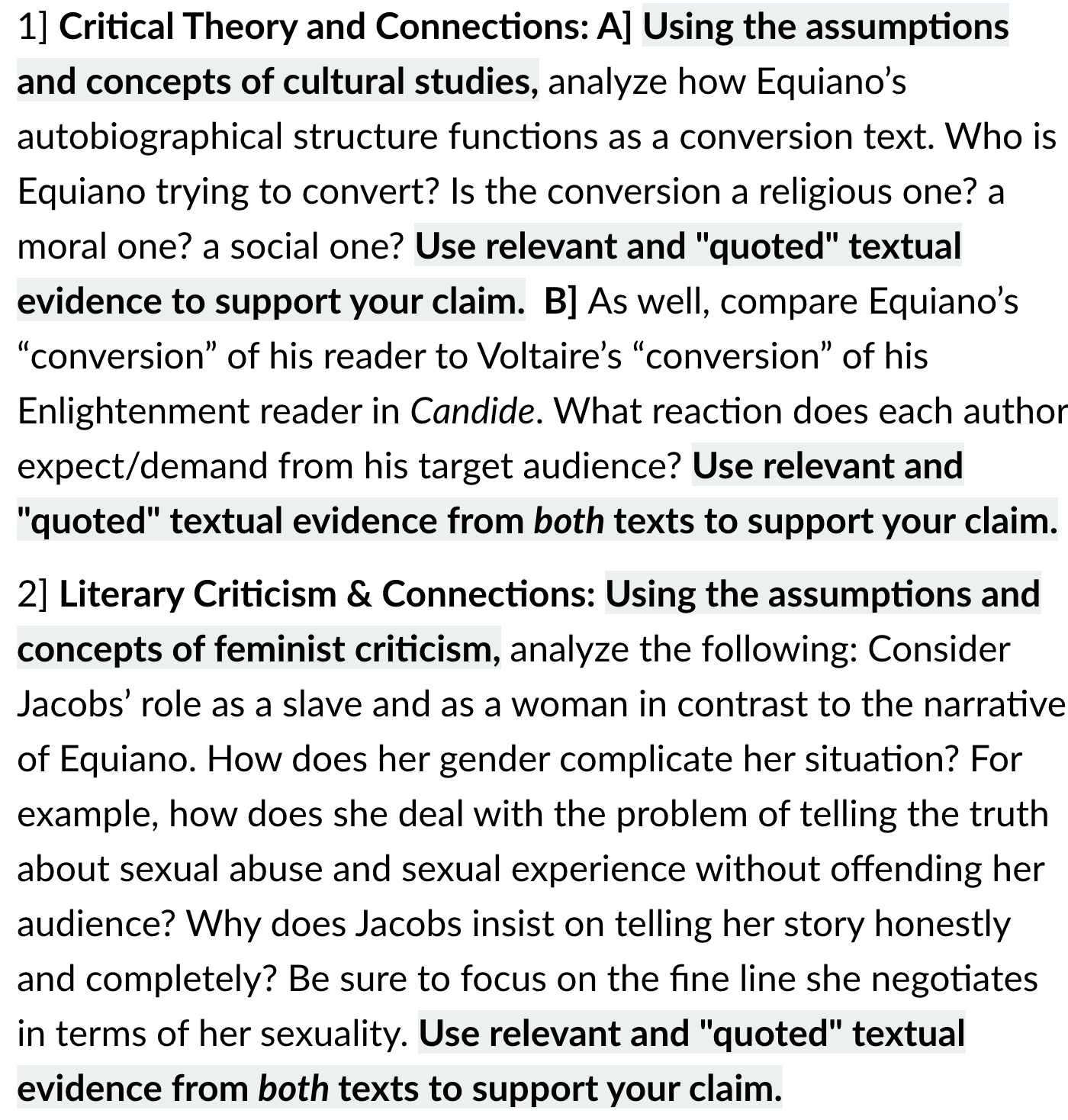 Solved 1] ﻿Critical Theory and Connections: A] ﻿Using the | Chegg.com