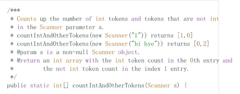 Solved Counts Up The Number Of Int Tokens And Tokens