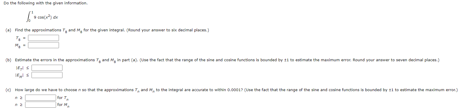 Solved Do the following with the given information. | Chegg.com
