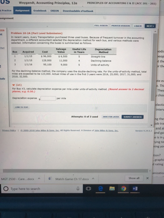 Solved US Weygandt, Accounting Principles, 12e PRINCIPLES OF | Chegg.com