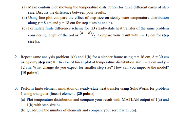 Objective: Implementing finite difference method to | Chegg.com