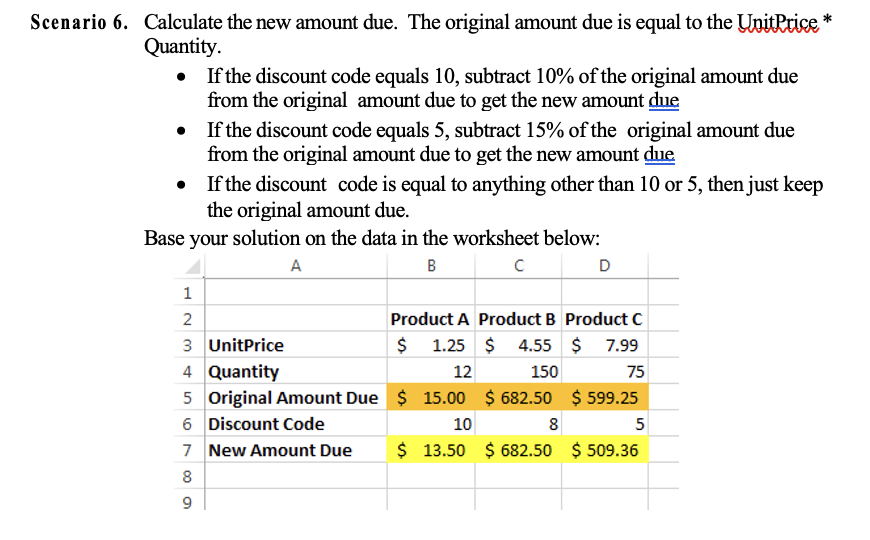 Solved rio 6. Calculate the new amount due. The original | Chegg.com