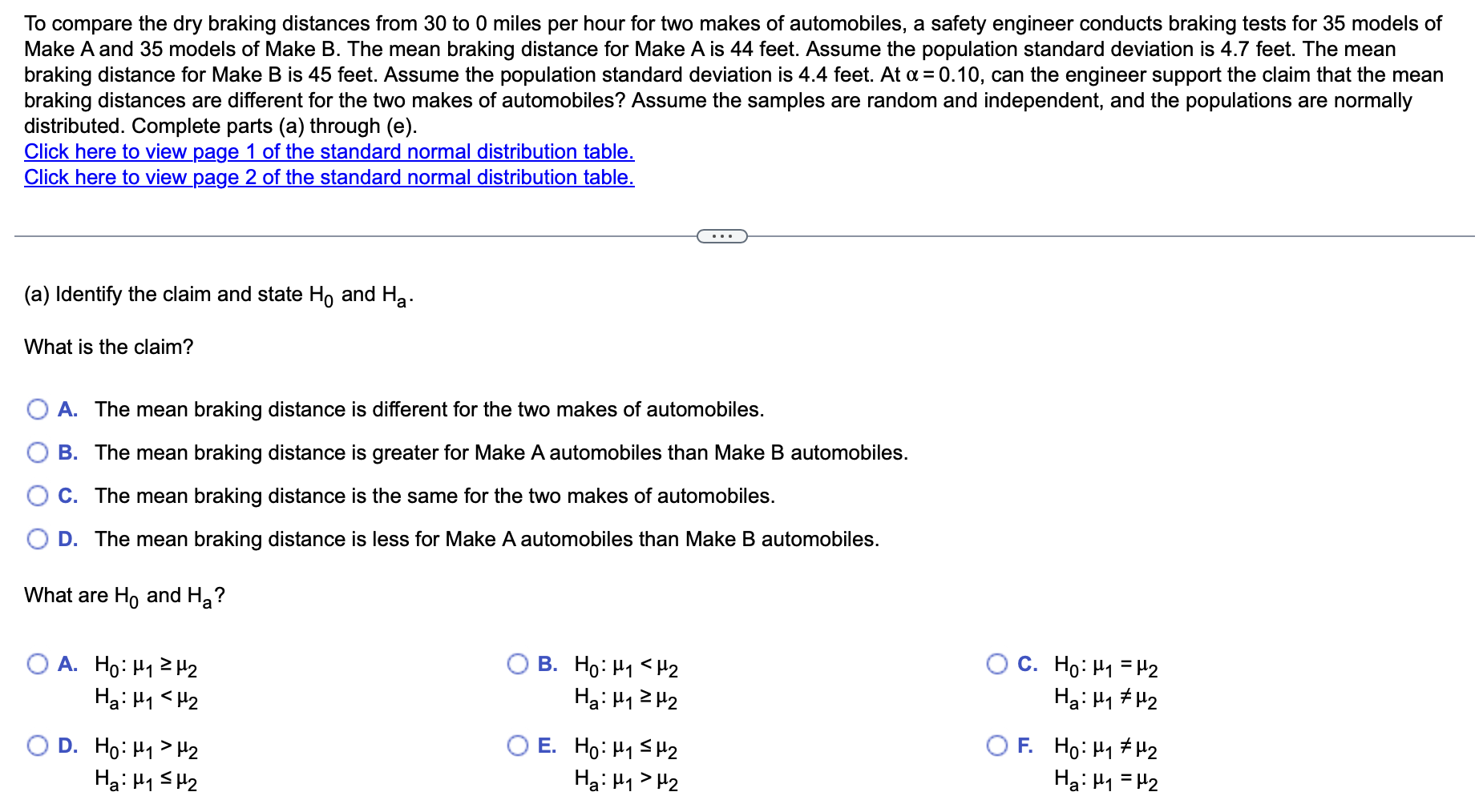 Solved To compare the dry braking distances from 30 to 0 | Chegg.com