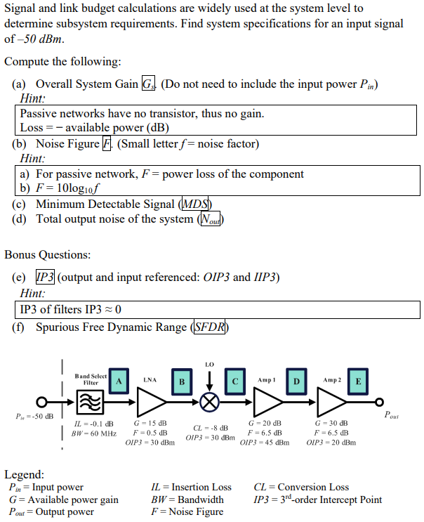 Solved determine subsystem requirements. Find system | Chegg.com