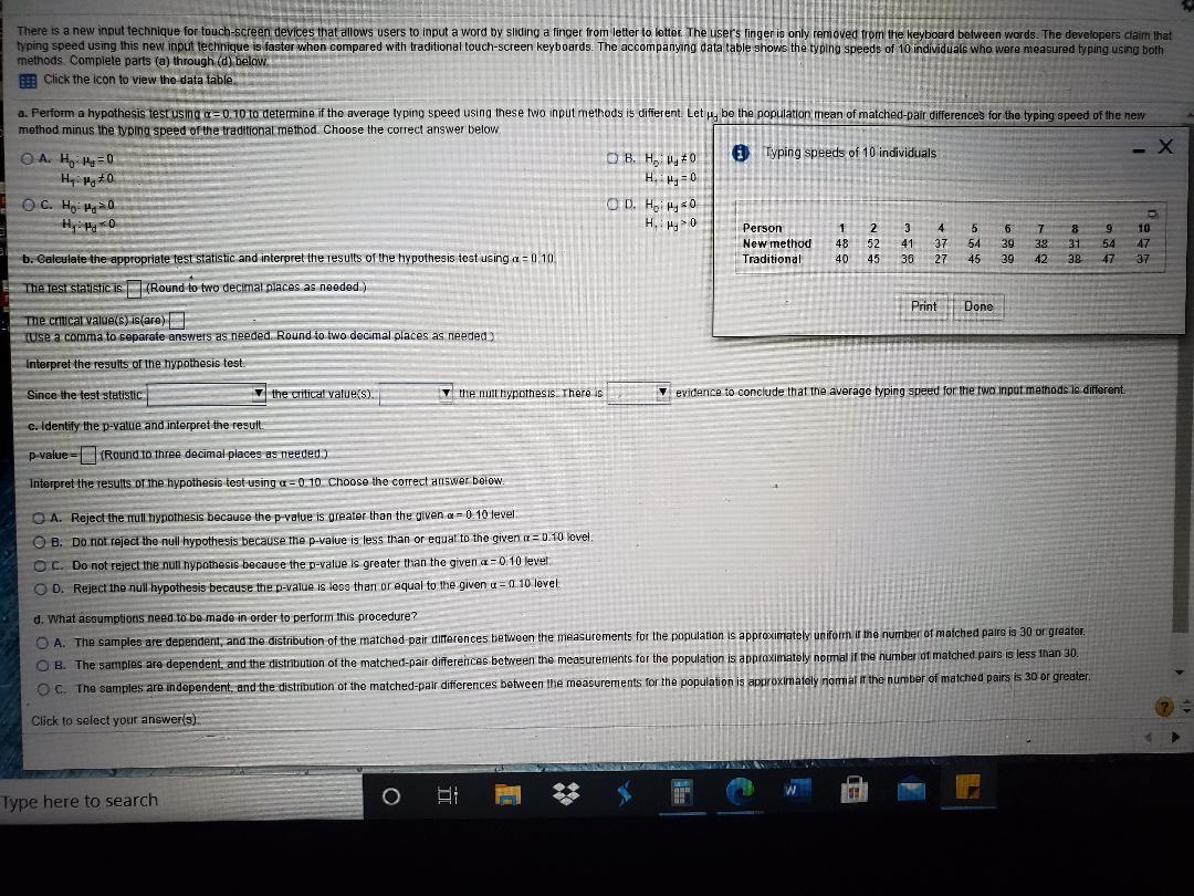 Solved There is a new input technique for touch-screen | Chegg.com