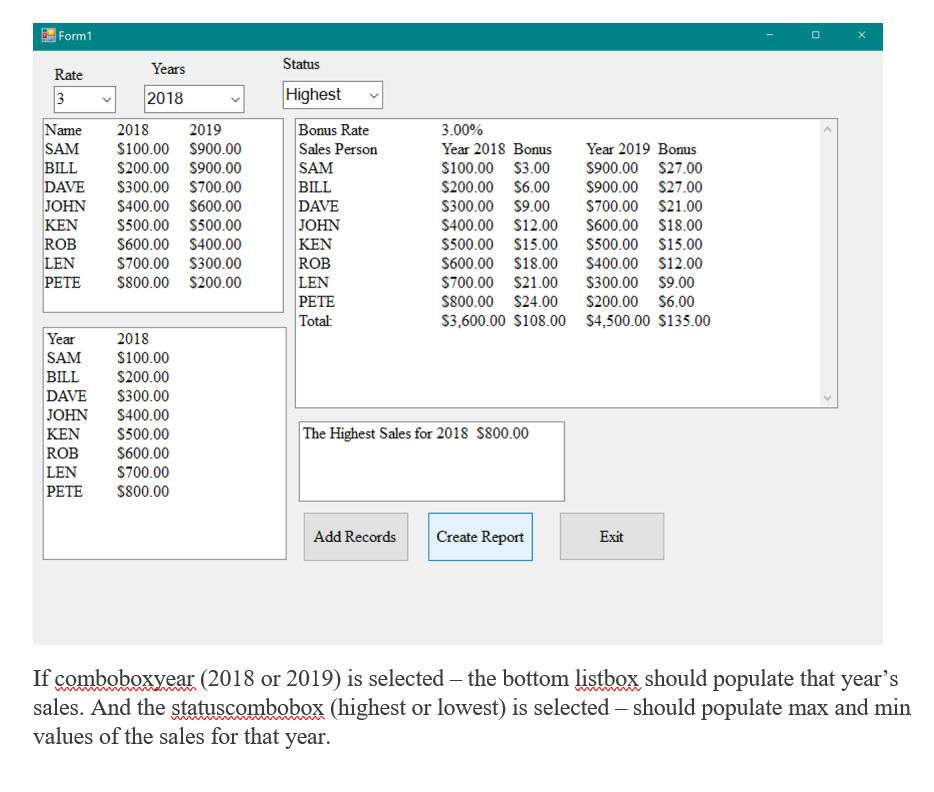 Solved Hi Chegg! I need help with my Visual Basic | Chegg.com