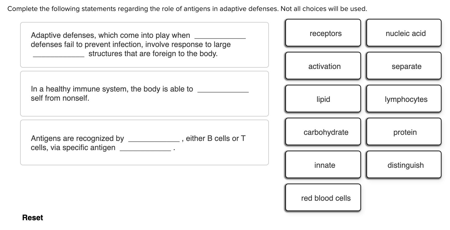 Solved Complete the following statements regarding the role | Chegg.com