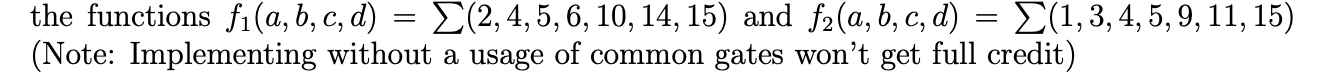 Solved Find And Draw A Minimum Two Level Multiple Output 