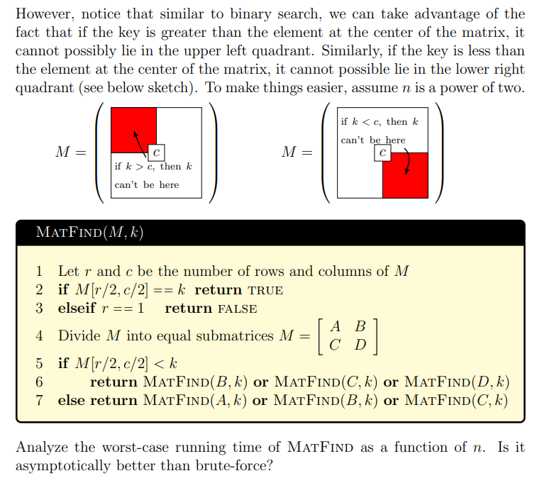 1) Let M be an n × n integer matrix in which the rows | Chegg.com