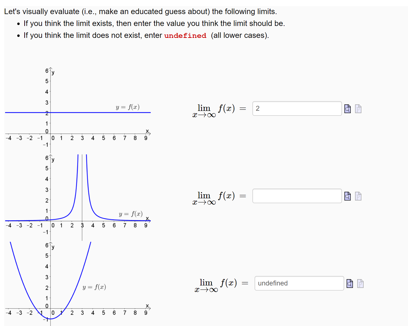 Solved Let's visually evaluate (i.e., make an educated guess | Chegg.com