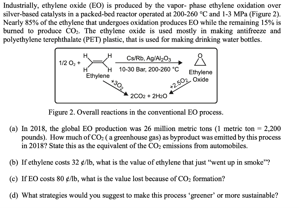 +2.502 Oxide Industrially, ethylene oxide (EO) is | Chegg.com