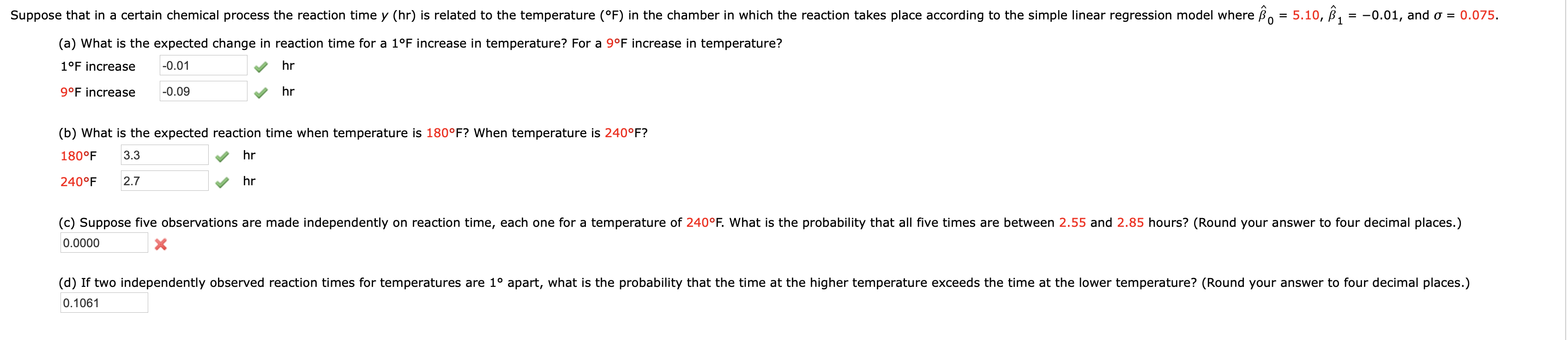 Solved Suppose That In A Certain Chemical Process The