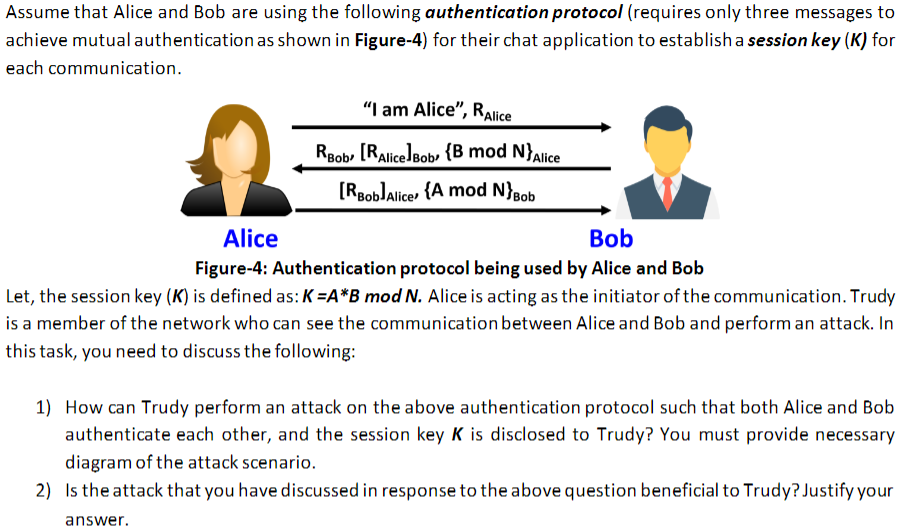 Solved Assume that Alice and Bob are using the following | Chegg.com