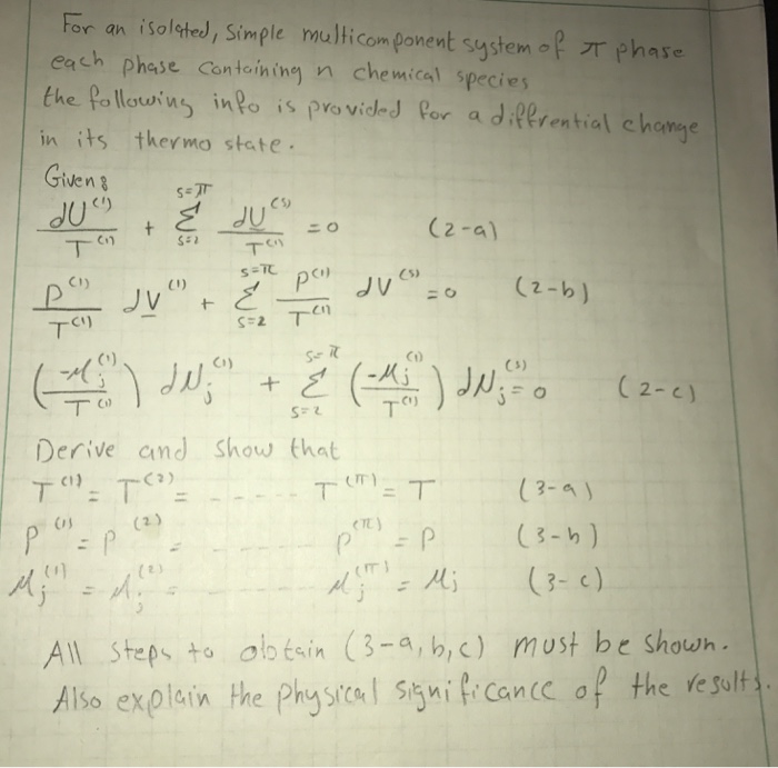 Solved l For an iso Hej, Simple multicomponent system オPhae | Chegg.com
