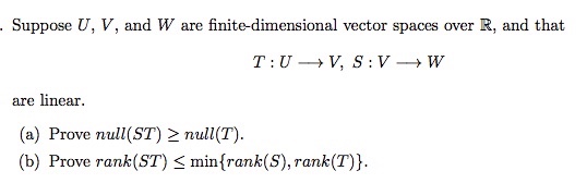 Solved Suppose U, V, and W are finite-dimensional vector | Chegg.com