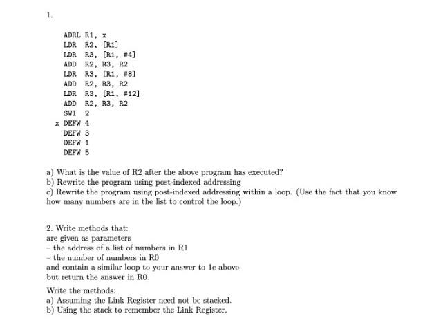 Solved Question 2. Write methods that: are given as | Chegg.com