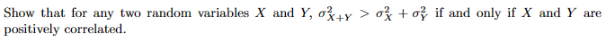 Solved ACTUARIAL MATH Show that for any two random variables | Chegg.com