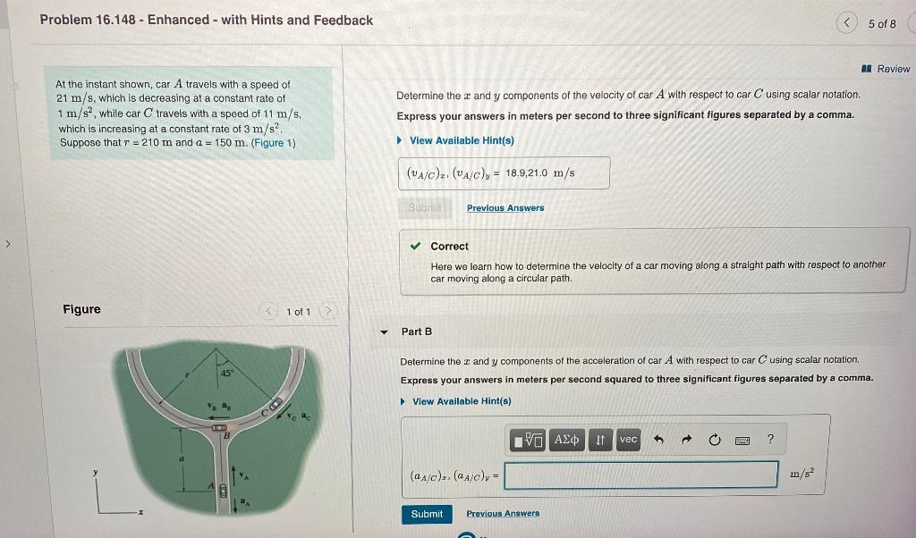 Solved Problem 16.148 - Enhanced - with Hints and Feedback 5 | Chegg.com